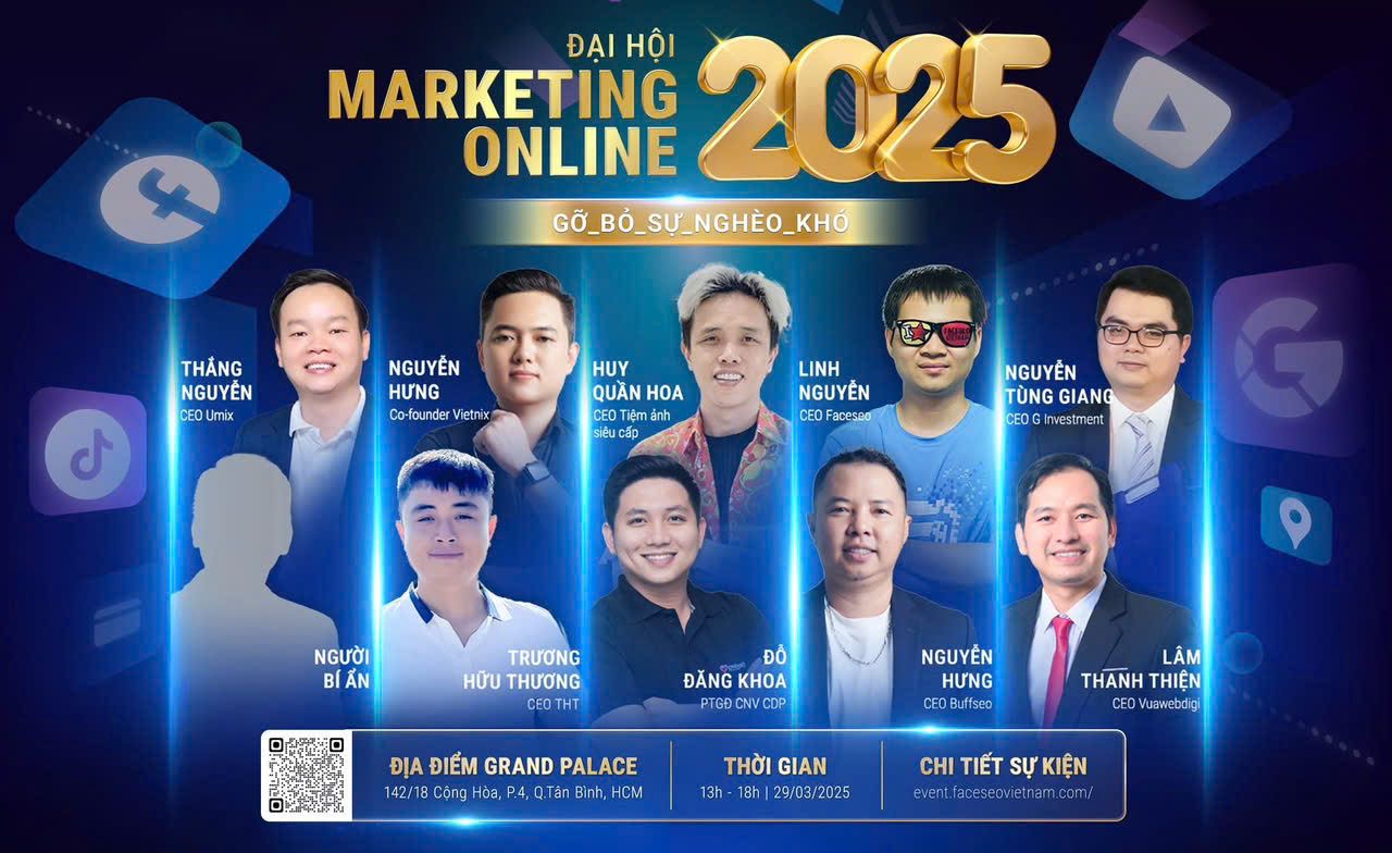 ĐẠI HỘI MARKETING ONLINE 2025 - GỠ BỎ SỰ NGHÈO KHÓ “CƠ HỘI BỨT PHÁ TRONG KỶ NGUYÊN SỐ” - Setup ...